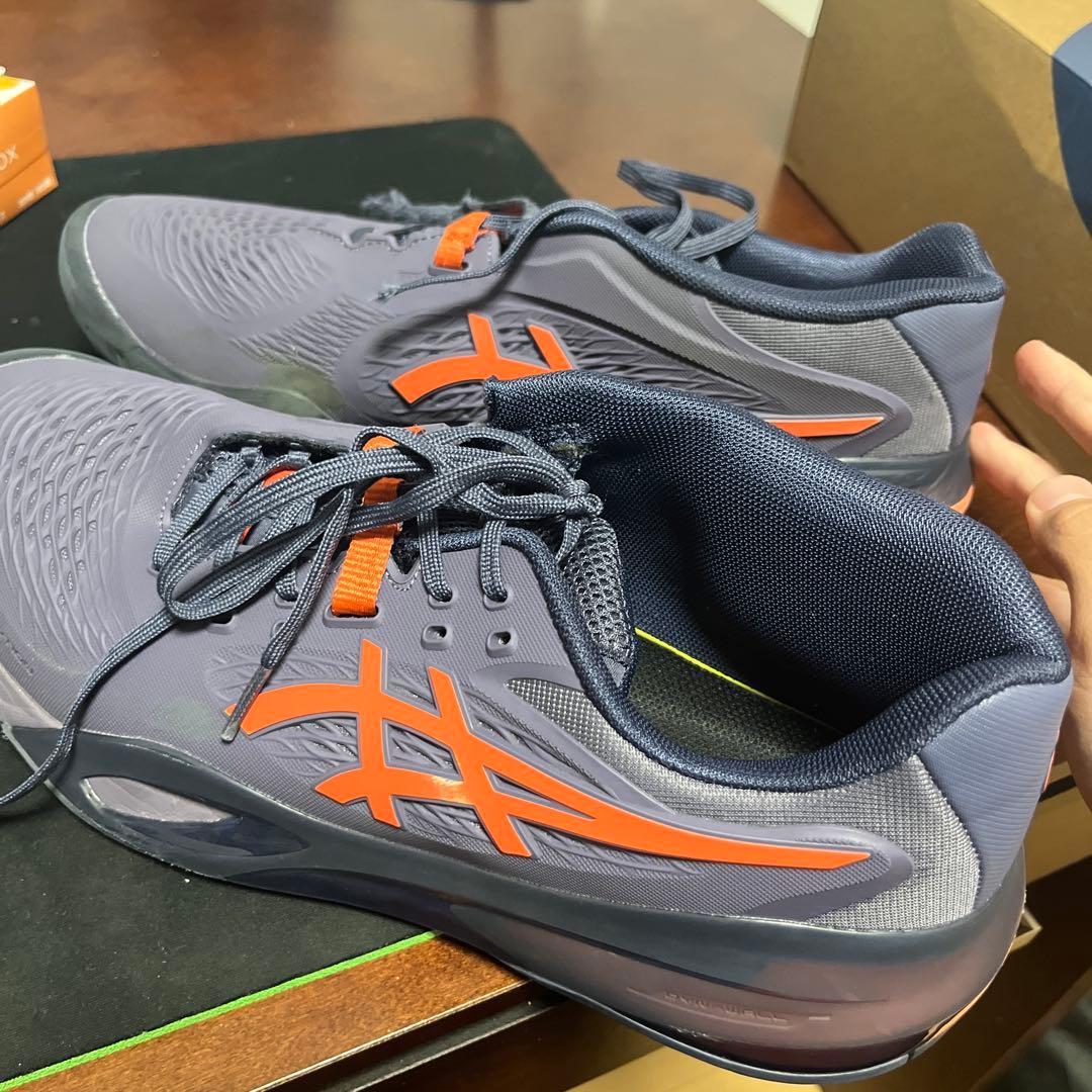 asics ゲルレゾリューション　X グレー　28センチ ワイドモデル