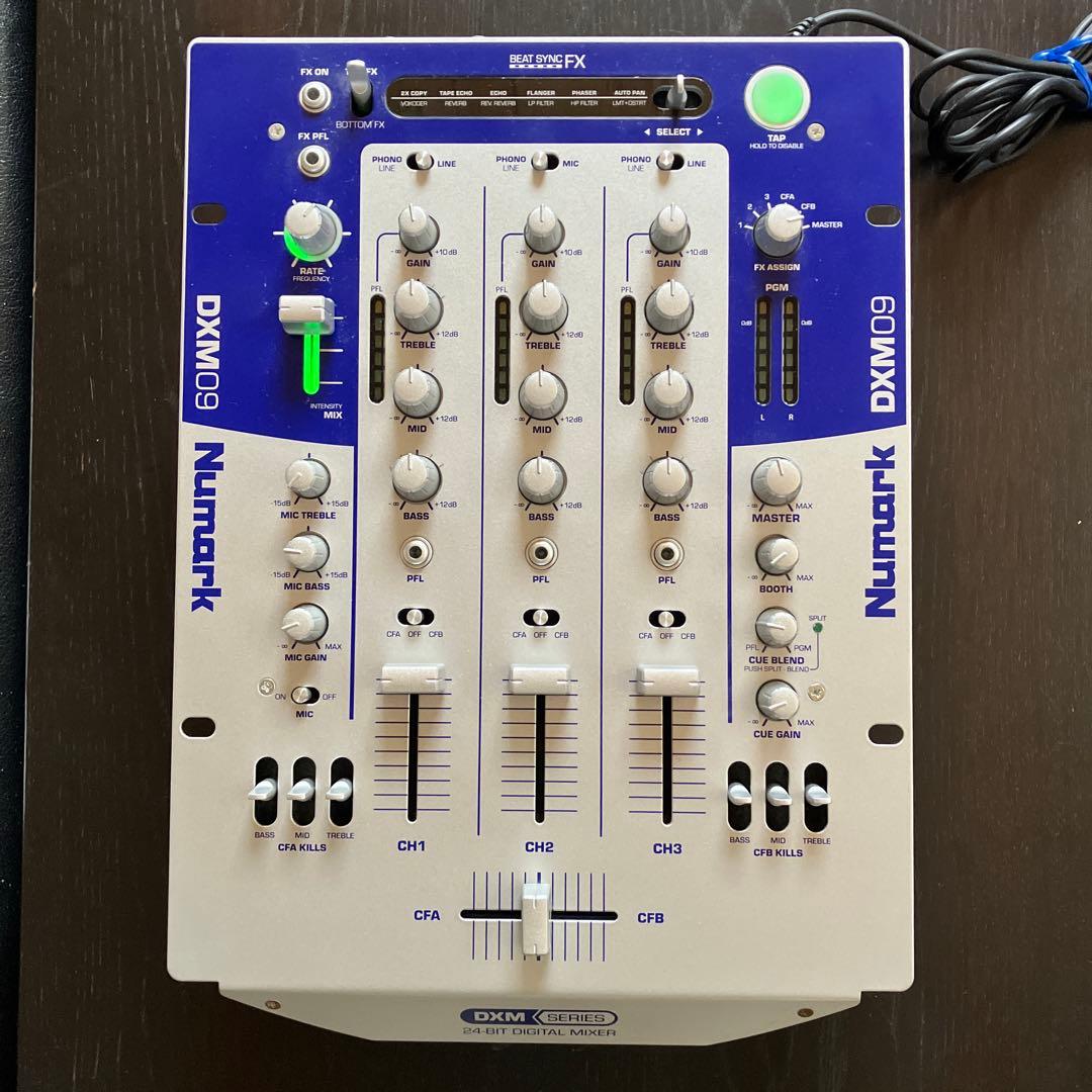 Numark DXM09 DJミキサー 24ビットデジタル 3チャンネル