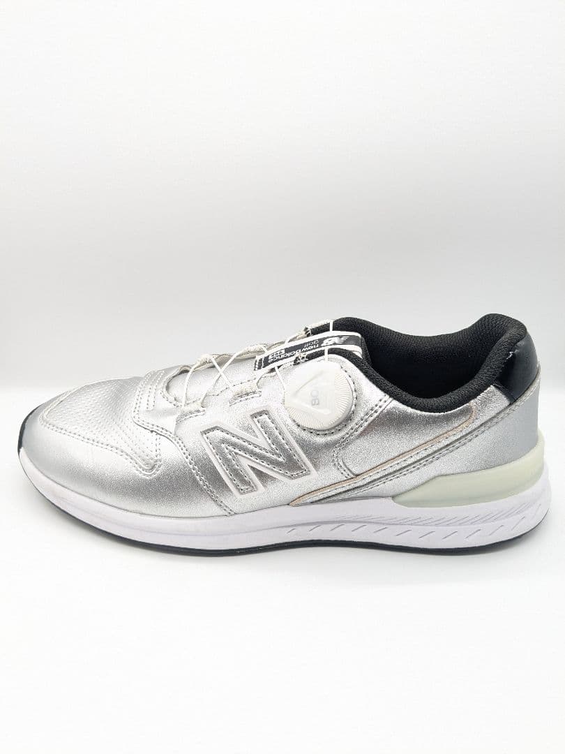 極美品 New Balance シルバー ゴルフシューズ　23.5cm
