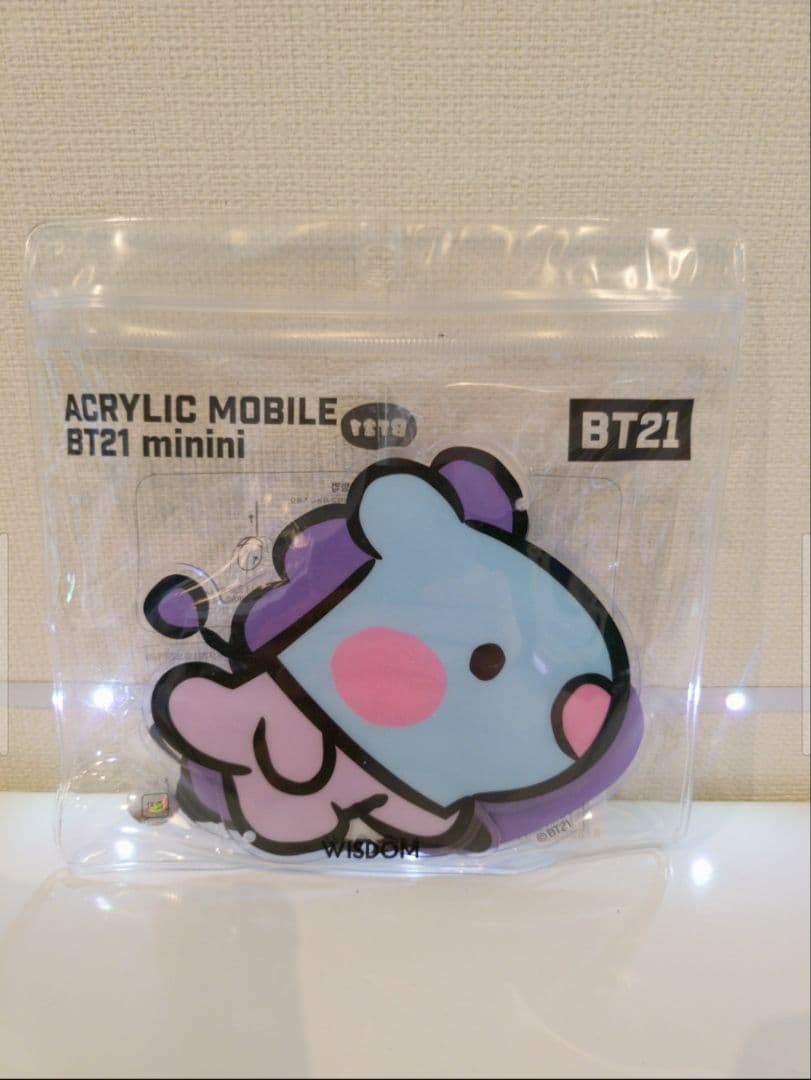 BT21 mini アクリルモビール5個セット 壁天井照明にかける