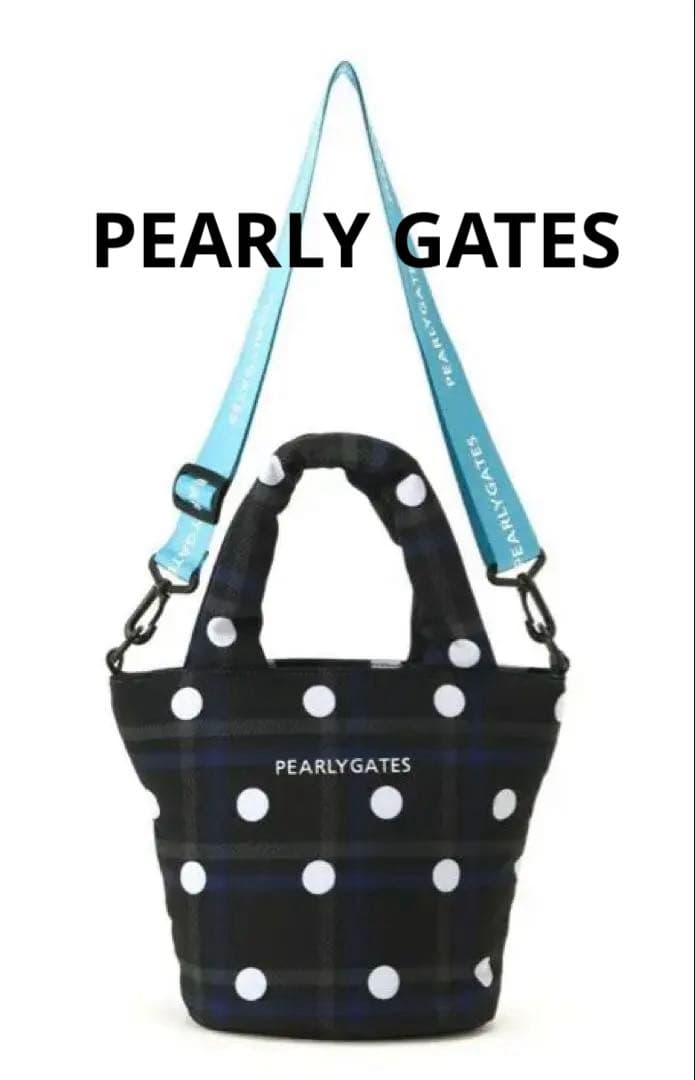 ☆新品未使用☆PEARLY GATES チェック×ドット柄 中綿カートバッグ