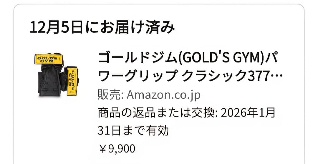 GOLD'S GYM ゴールドジム パワーグリップ クラシック Sサイズ