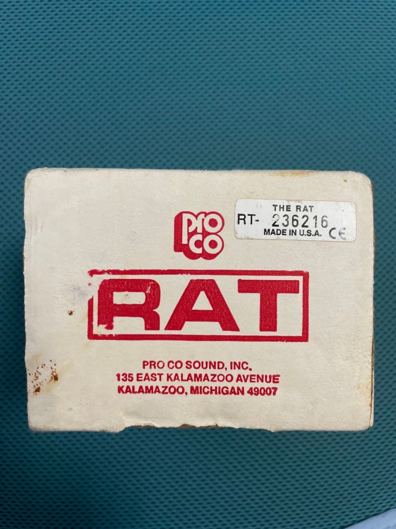 使用期間短く美品❗️Pro Co RAT USA製エフェクター 元箱付き