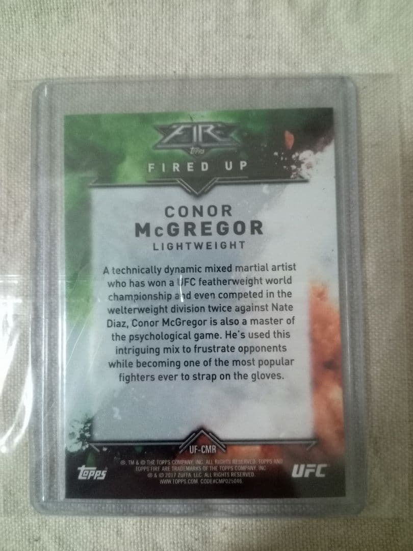 UFC Topps コナー・マクレガー　インサートカード