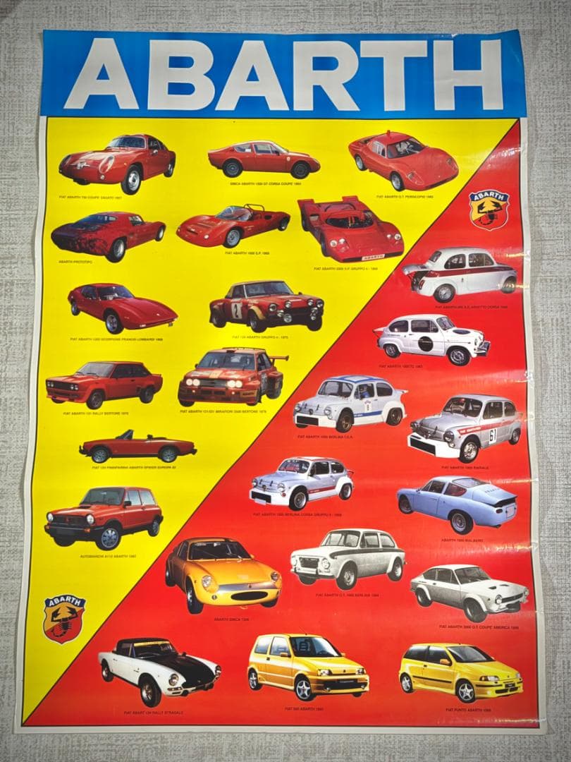 アバルト ポスター ABARTH フィアット FIAT BERTONE