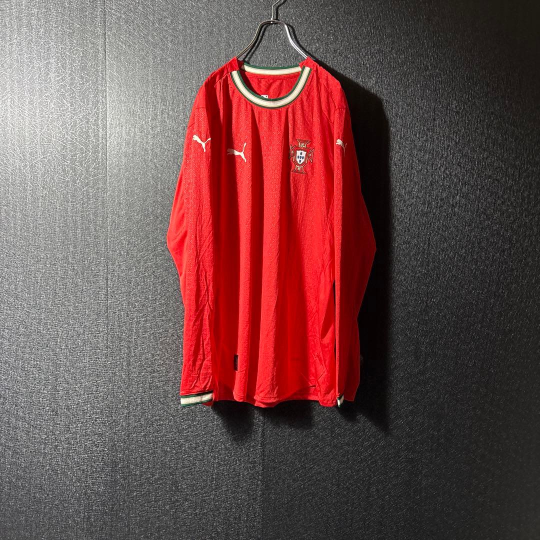 【★ポルトガル】 PUMA 古着 サッカー メンズ ユニフォーム 長袖 2XL