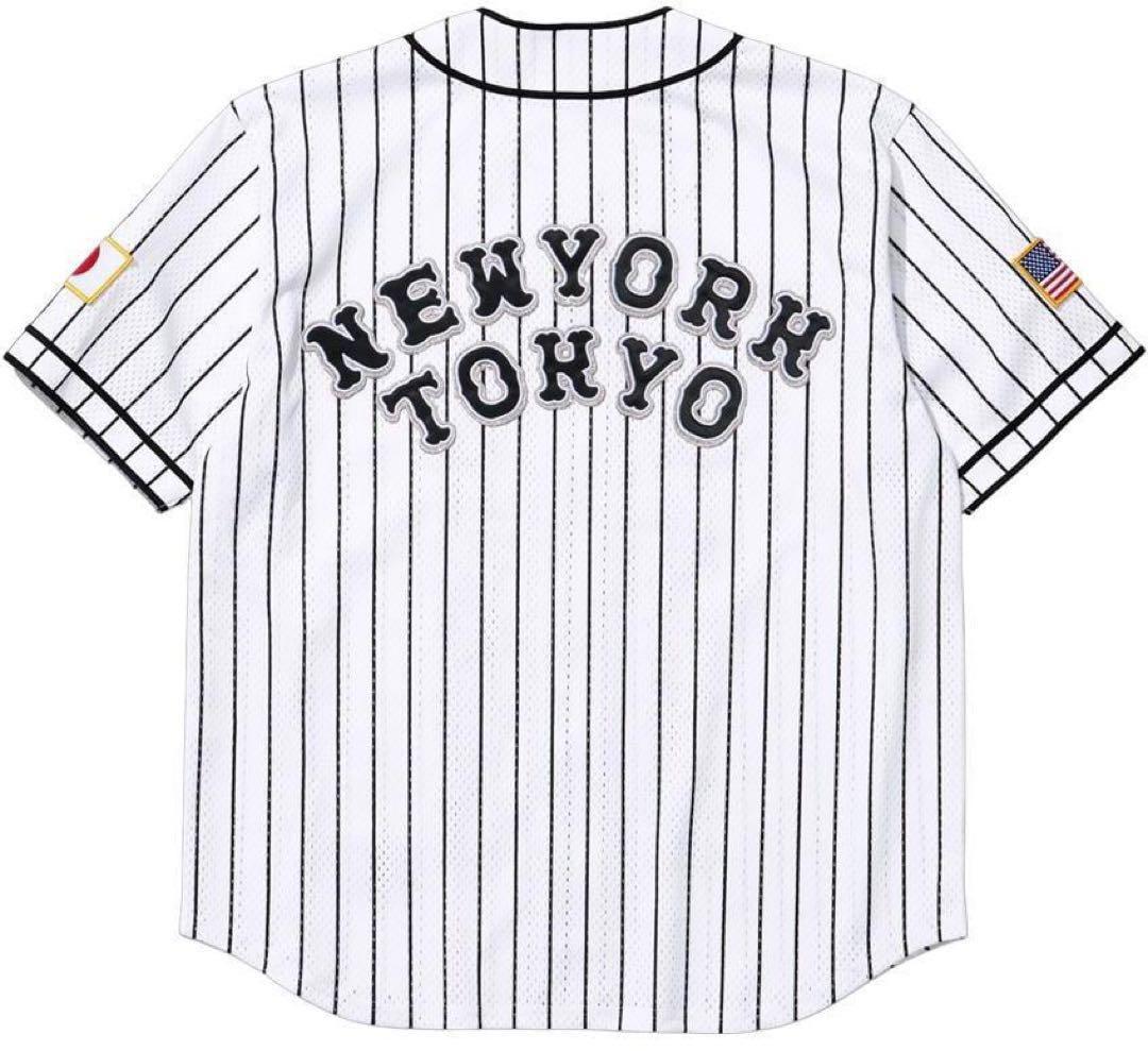 応援グッズ Supreme x run Baseball Jersey \"Strip
