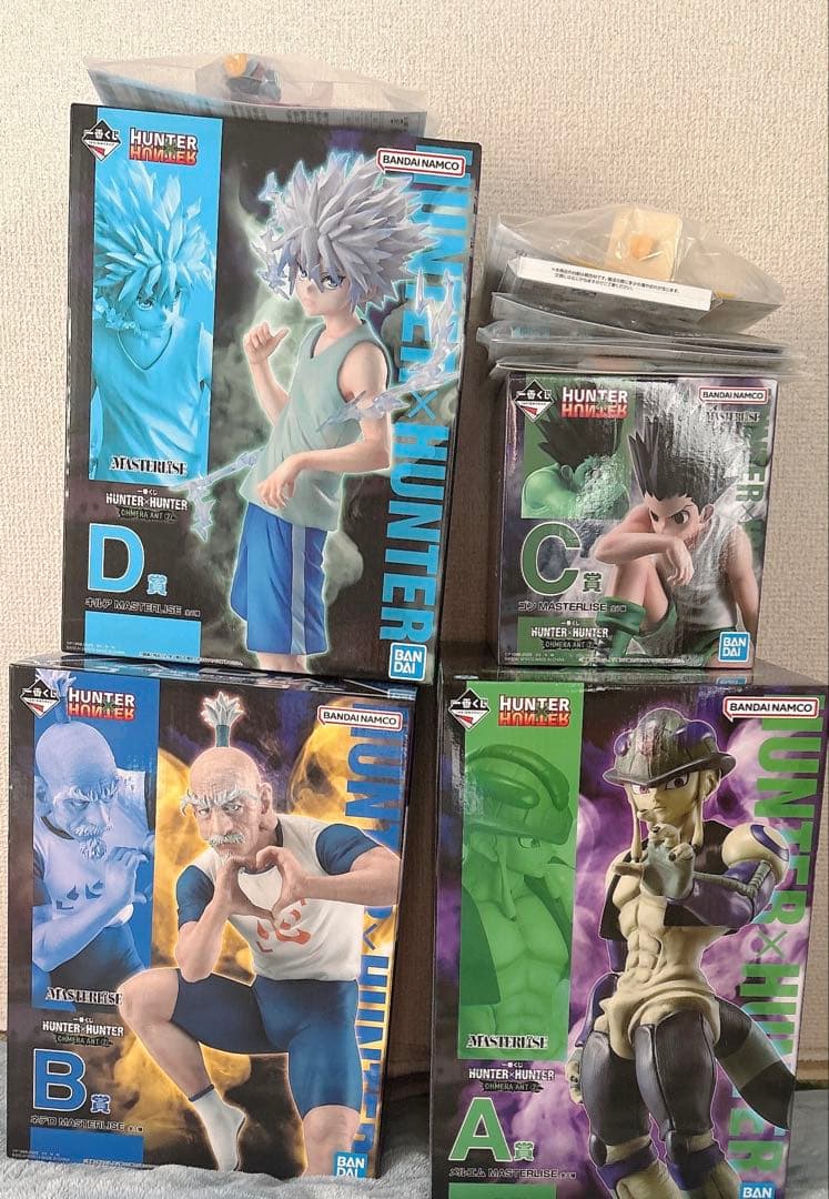 新品 早い者勝ち 一番くじ HUNTERxHUNTER フィギュアセット 4体