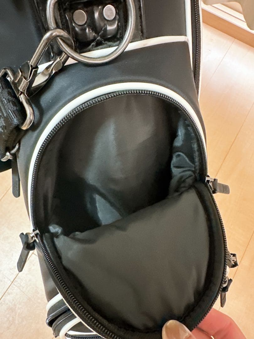 超美品　WAAC ブラック ゴルフバッグ ロゴ入り