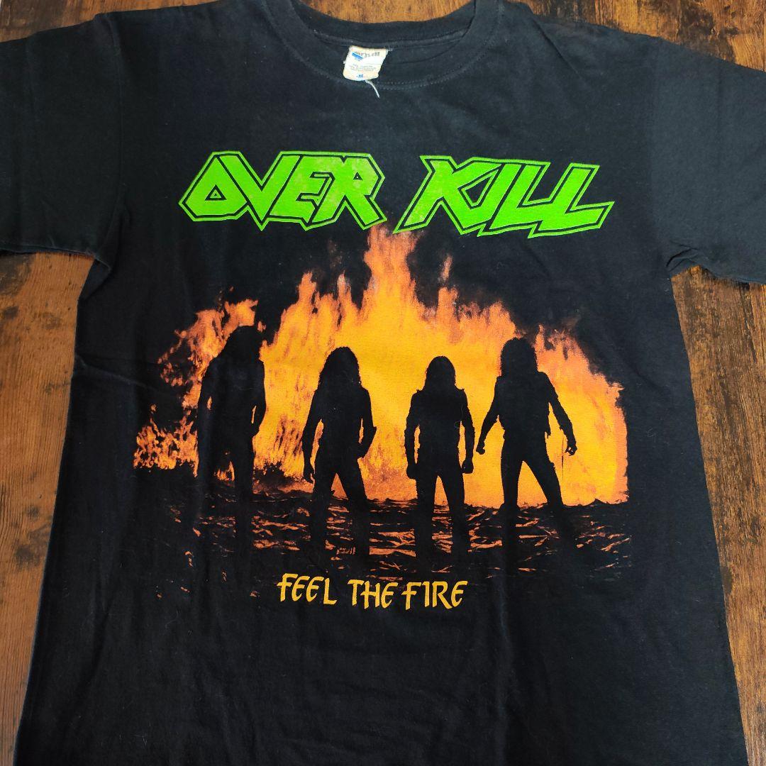 OVER KILL “FEEL THE FIRE” Tシャツ Mサイズ