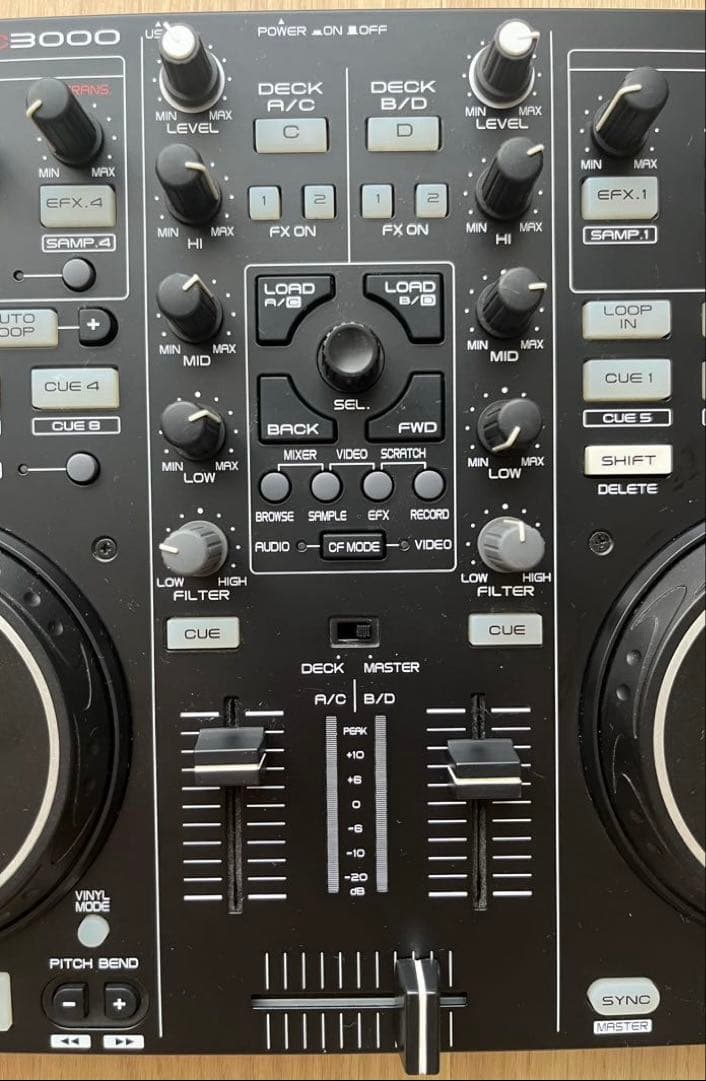 ①DENON DJ MC3000 DJコントローラー 限定白パネル