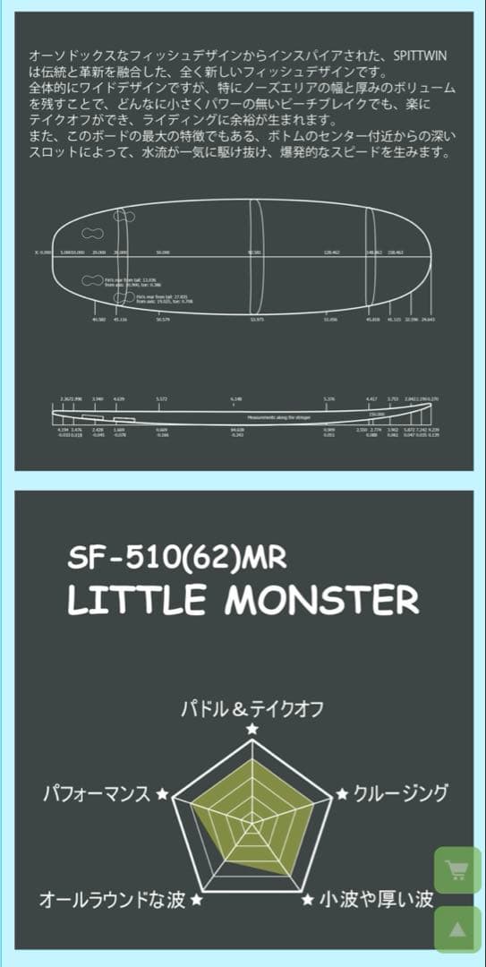 WATER RAMPAGE MONSTER 6.2ソフトボード ハードボトム