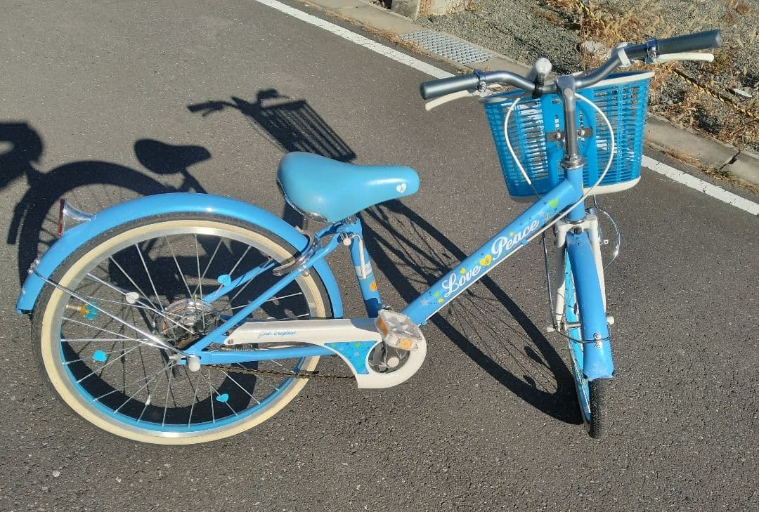子供用20インチ自転車 青