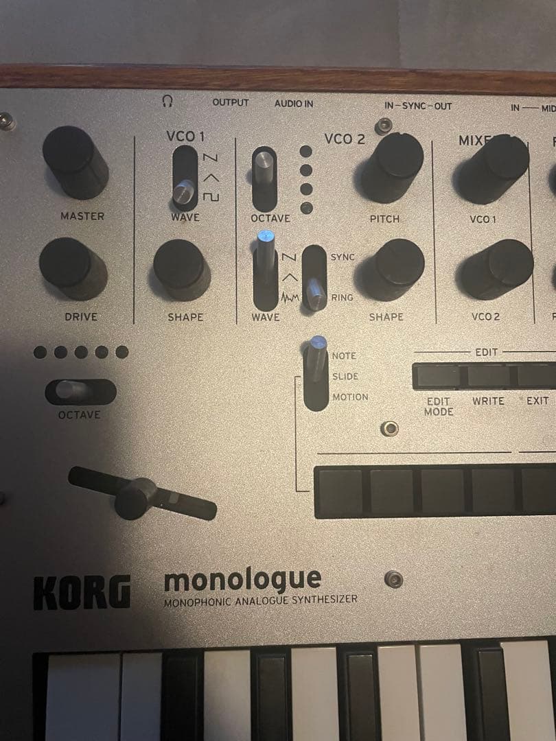 KORG monologue アナログシンセサイザー_シルバー
