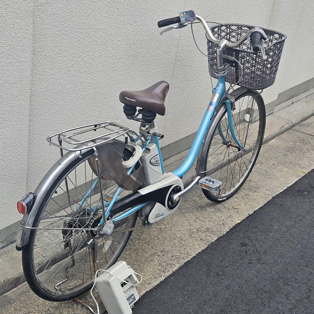パナソニック♪電動アシスト自転車♪ViViきれいなターコイズ5Ah 長押し5点灯