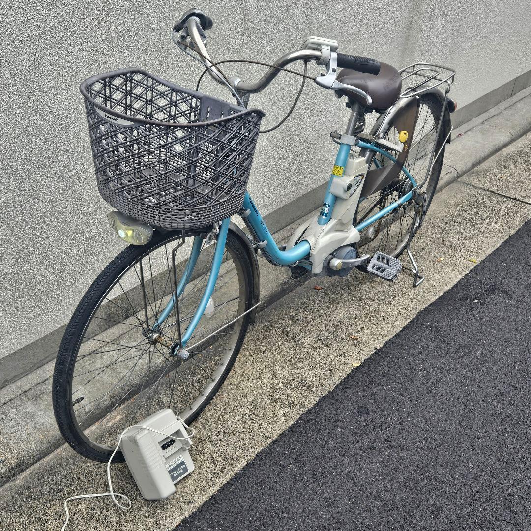 パナソニック♪電動アシスト自転車♪ViViきれいなターコイズ5Ah 長押し5点灯
