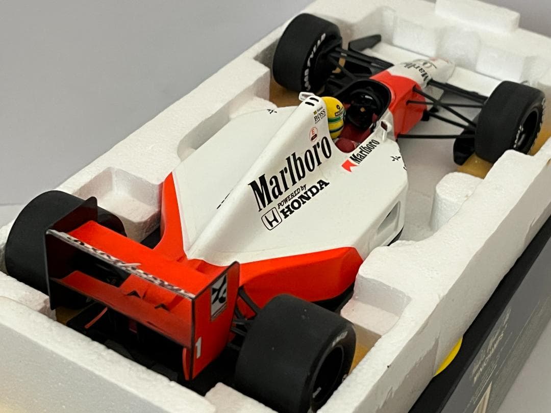 ミニチャンプス 1/18 McLaren Honda MP4/7 A.セナ 箱付