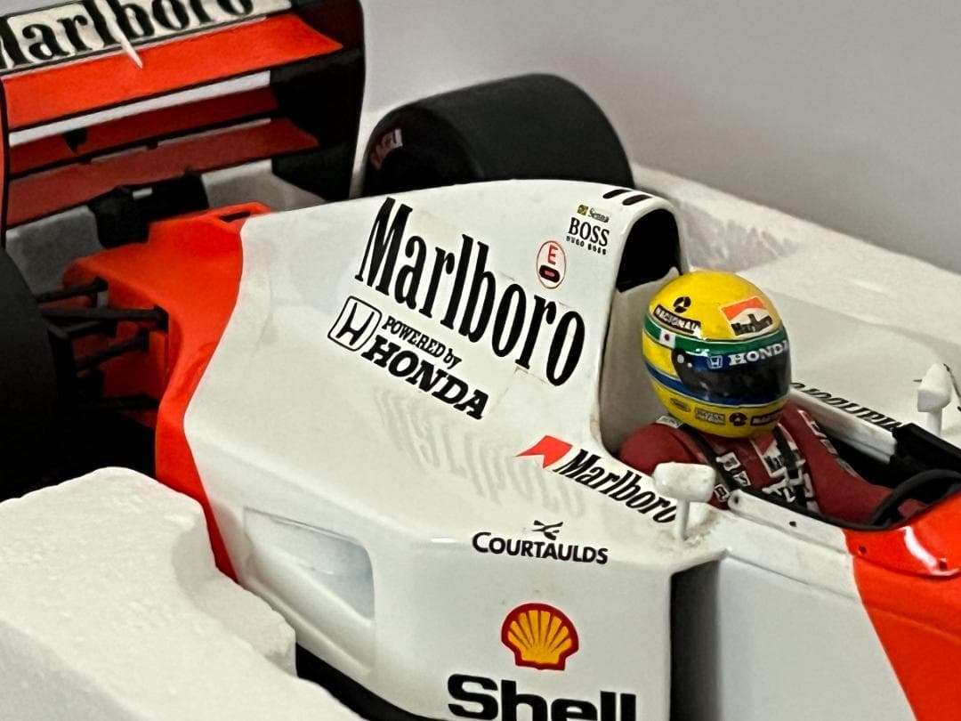 ミニチャンプス 1/18 McLaren Honda MP4/7 A.セナ 箱付