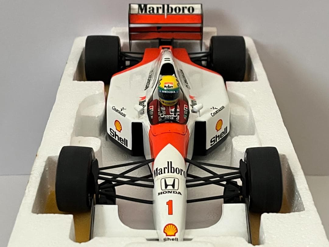 ミニチャンプス 1/18 McLaren Honda MP4/7 A.セナ 箱付