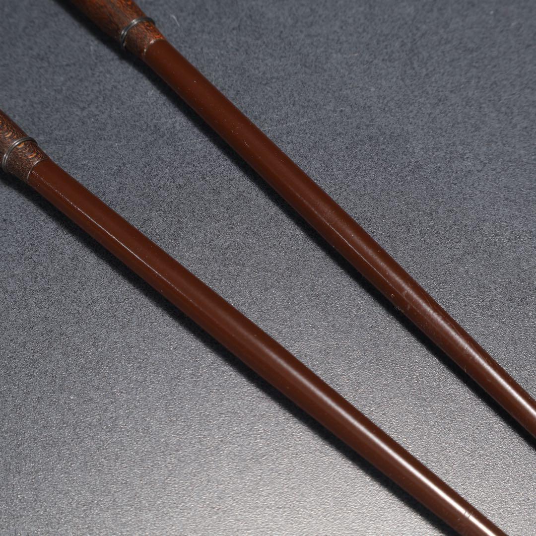 【茶道具】炉用火箸　清五郎　共布・共箱　美品　R1628K2