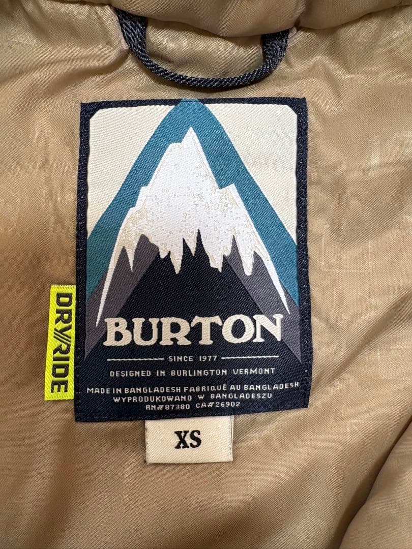 BURTON スノーボードウェア XS ダークグレー