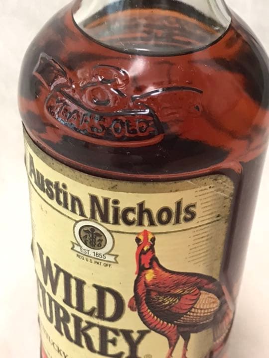レアWILDTURKEY ワイルドターキー バーボンウイスキー 8年 旧ラベル