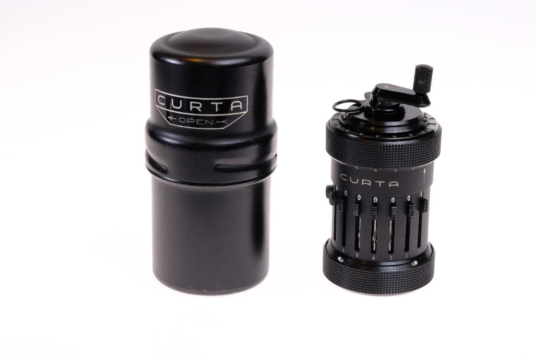 【超美品/完動品】CURTA Type I クルタ 手回し計算機 ★純正ケース付