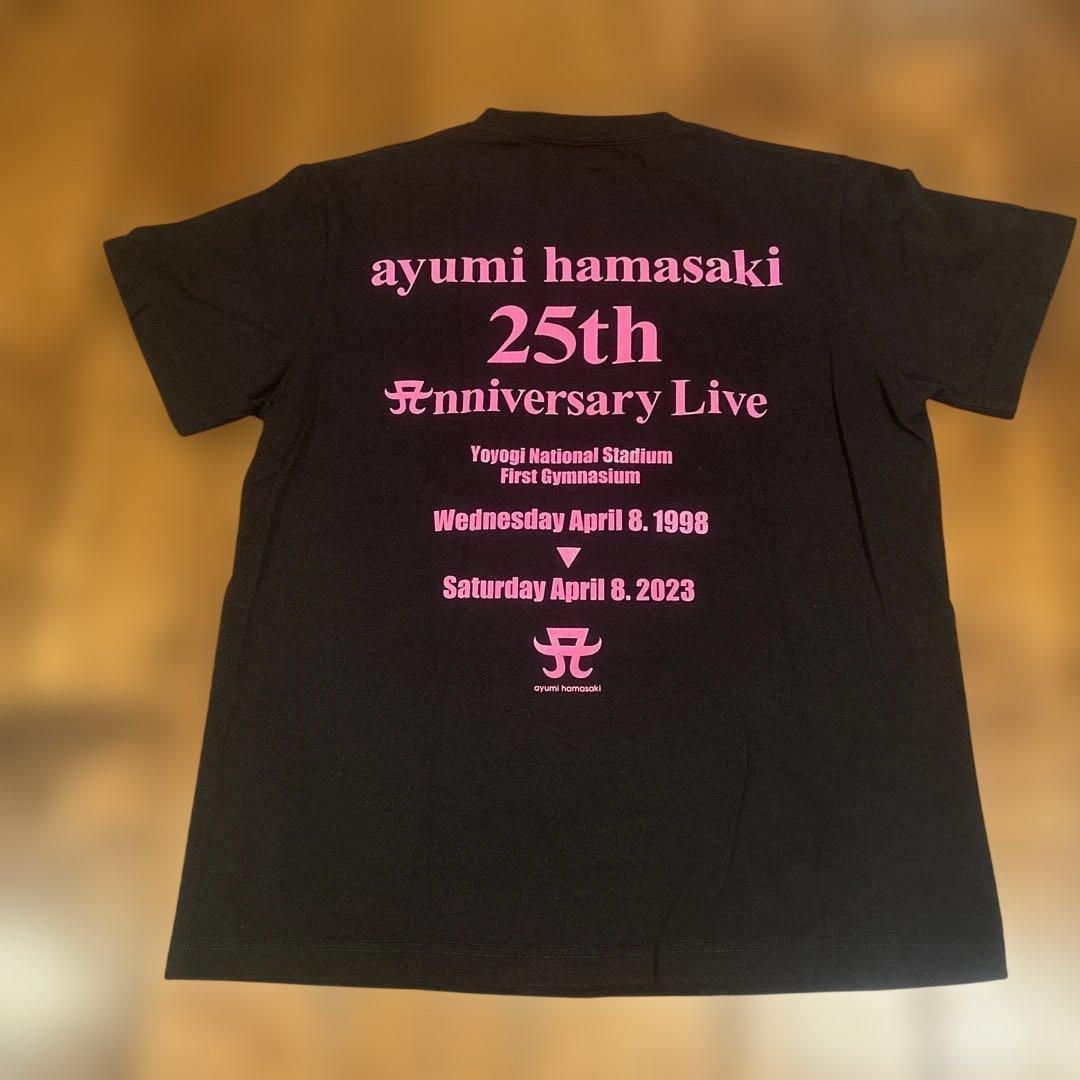 希少　大人気　Tシャツ　浜崎あゆみ　豹柄　25周年　黒色　Sサイズ　ブラック