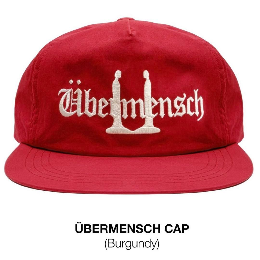 G-DRAGON ジヨン メンシプ ÜBERMENSCH CAP バーガンディー