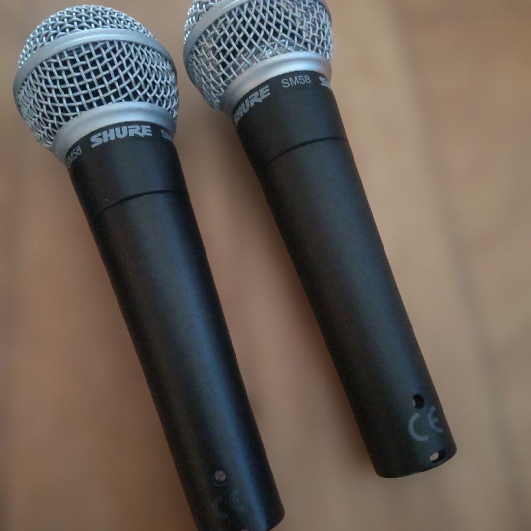 SHURE SM58 2本セット ケーブル付
