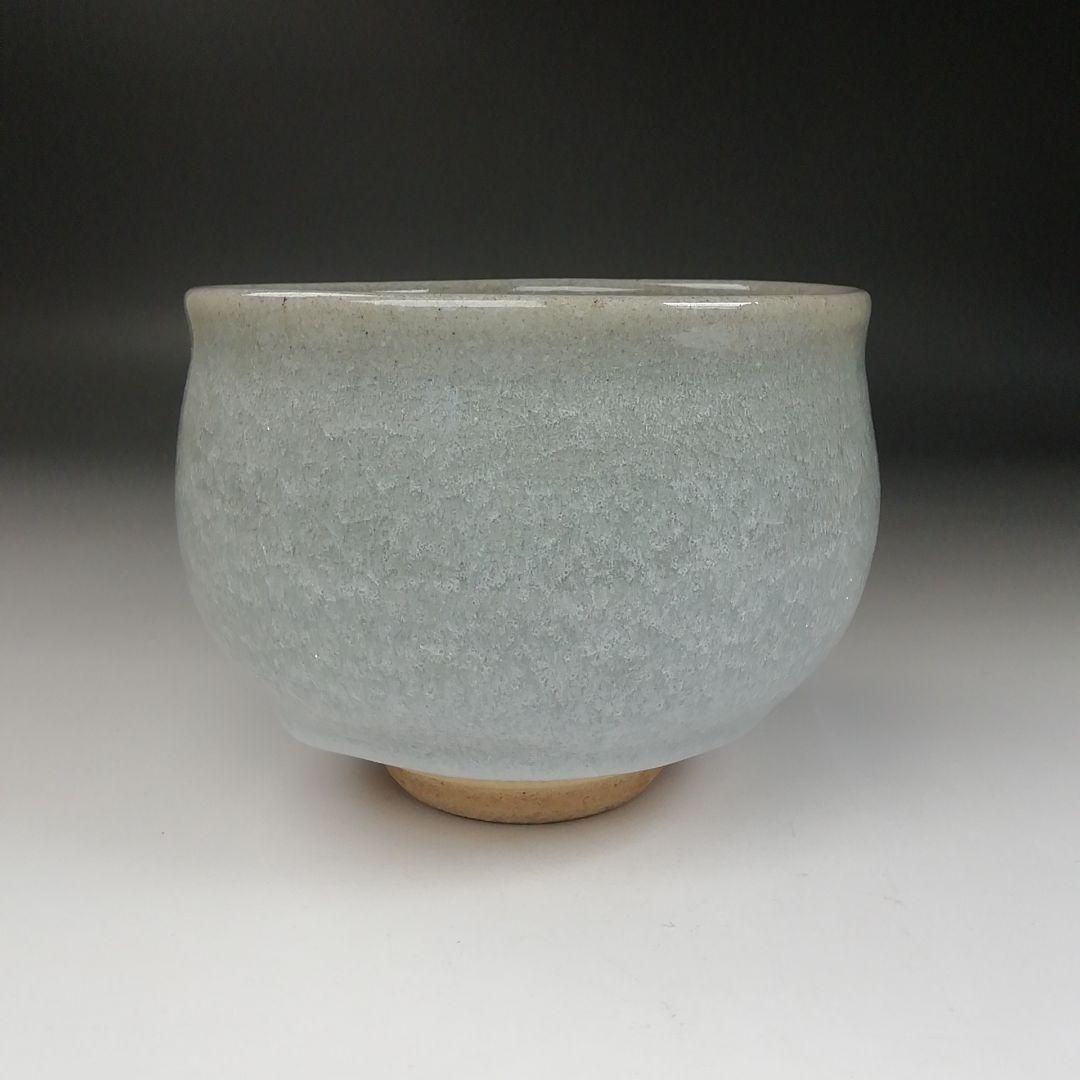 Ｔ４１３　茶碗　『白石釉　茶碗』『清水正 作』　共箱　抹茶碗　茶道具