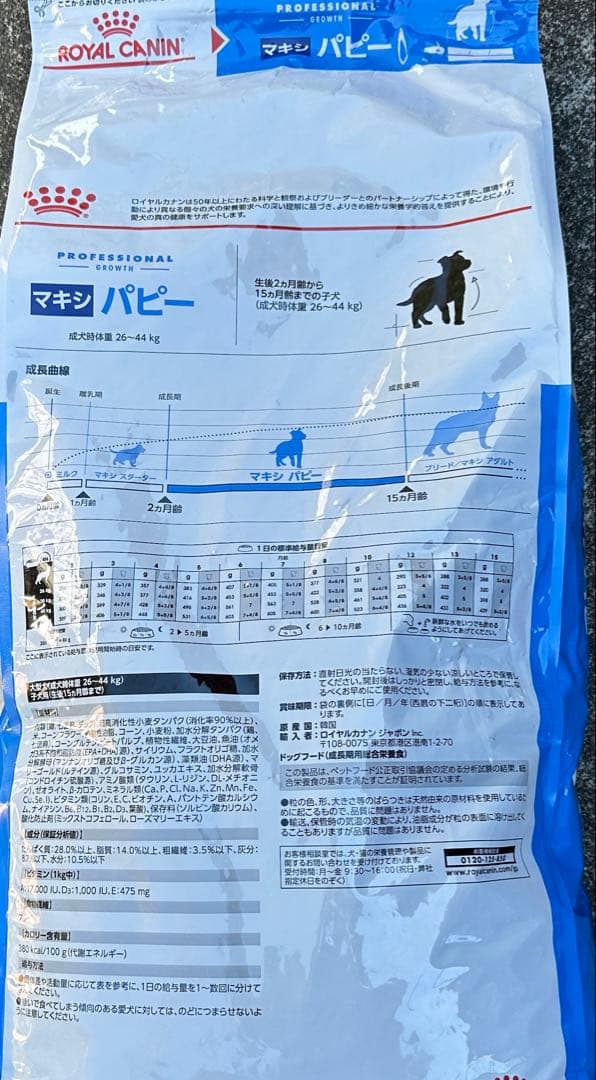  CANIN マキシ パピー 16kg ドライフード