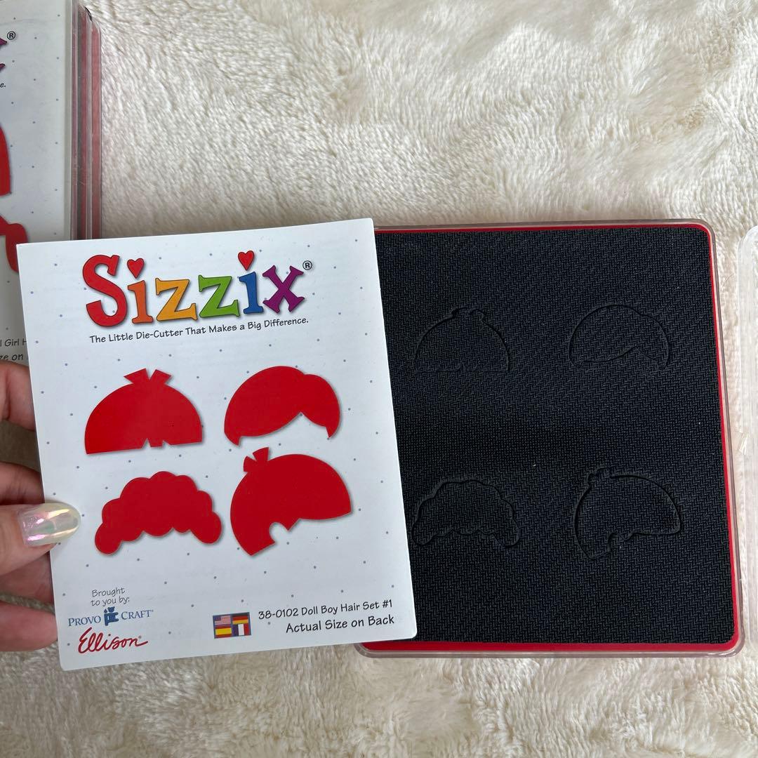 Sizzix シジックス カッティングダイ 人型 髪型 洋服