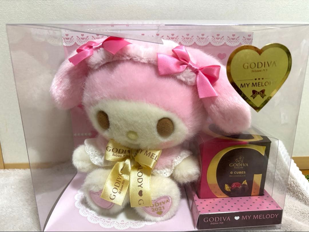 【未使用】サンリオマイメロディ ✖︎GODIVA コラボ ぬいぐるみ 2021