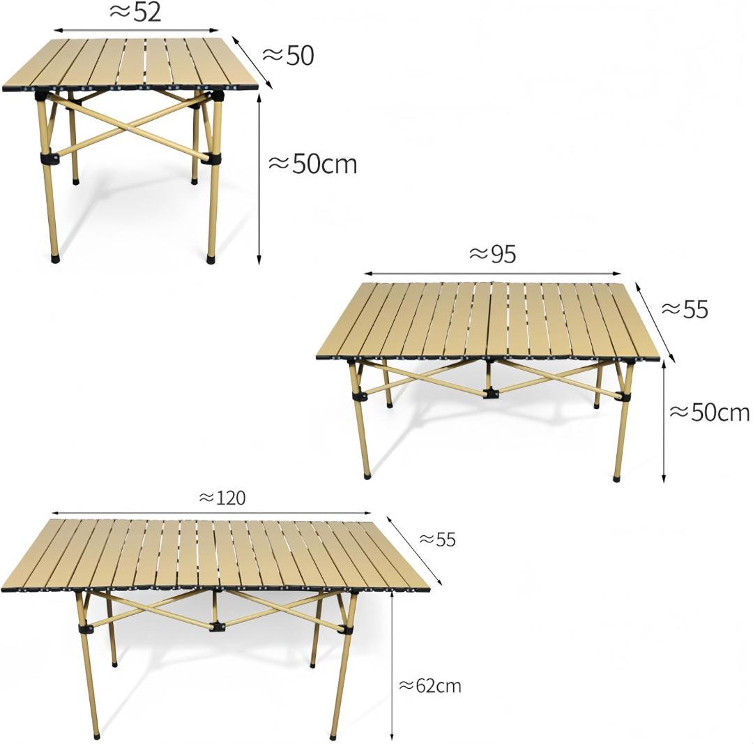 Hxuolue屋外用ピクニックテーブルと椅子のセット、超軽量、折りたたみ式、組み