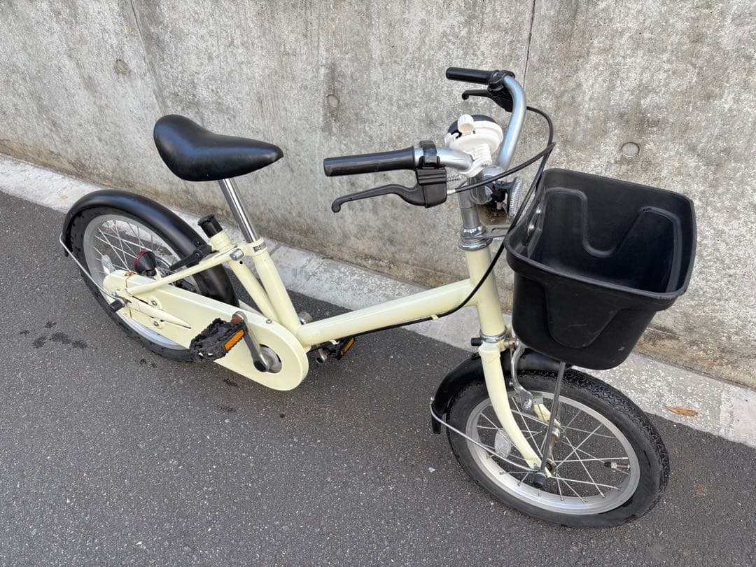 無印良品　16型子供自転車　白