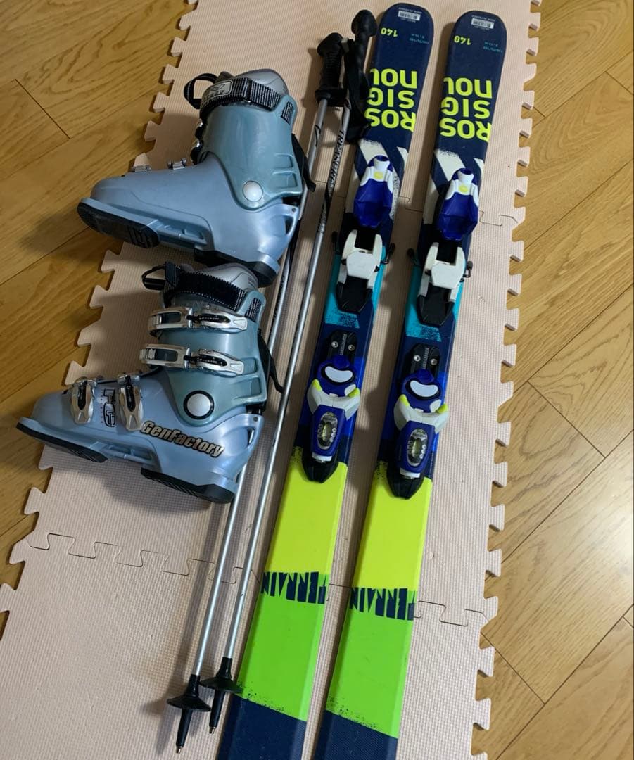 Rossignol スキー 3点セット140cm ブーツ24〜24.5センチ