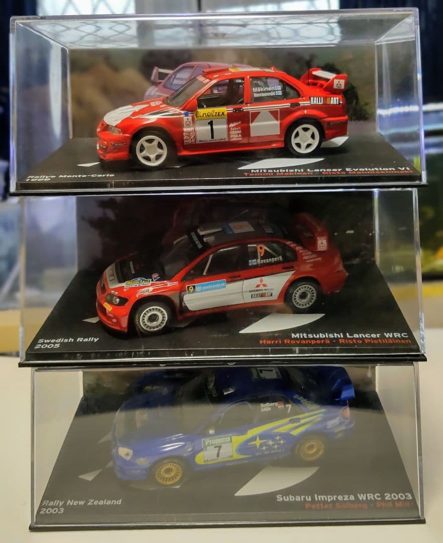 1/43 WRC ミニカーセット スバル・三菱