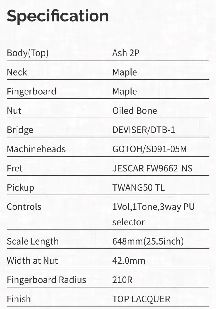 【超美品】momose テレキャス MTL2-STD/M 旧Fender型ヘッド