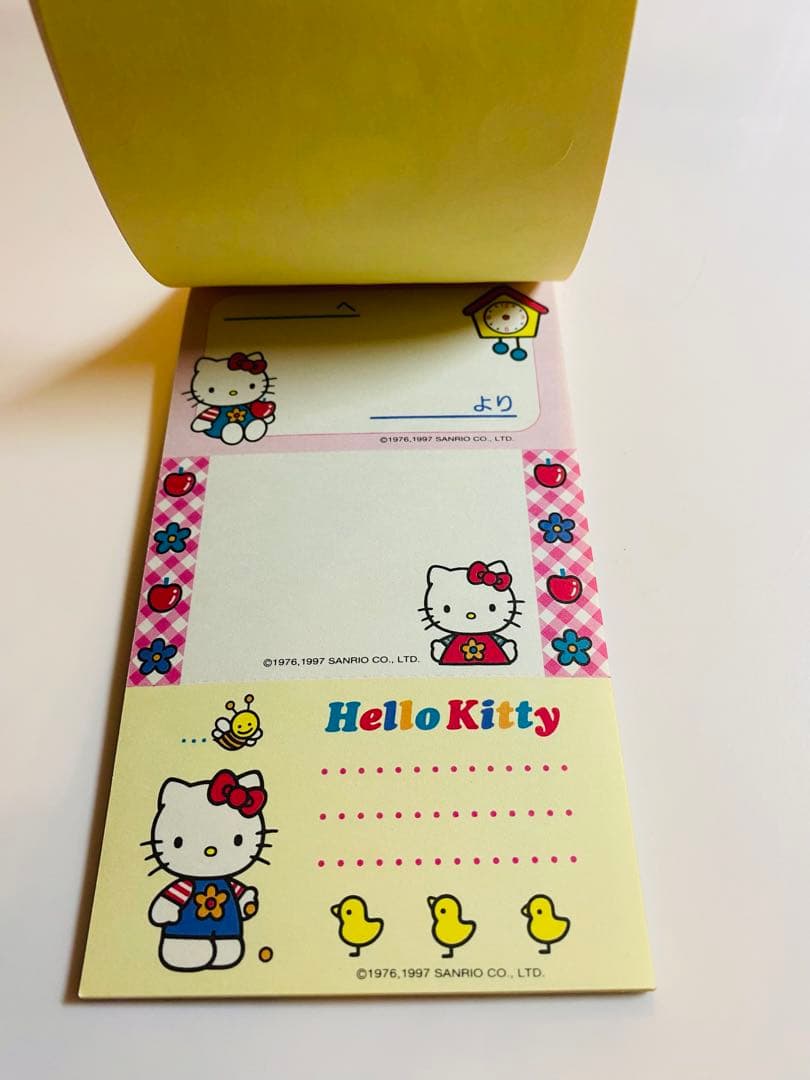 希少！劇レア！平成レトロ！Hello Kitty キティメモ帳3冊セット　美品！