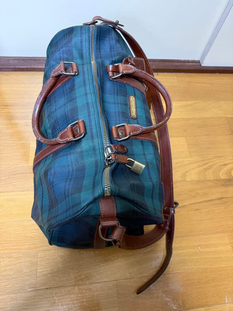 美品 ラルフローレン　ボストンバッグ 南京錠付