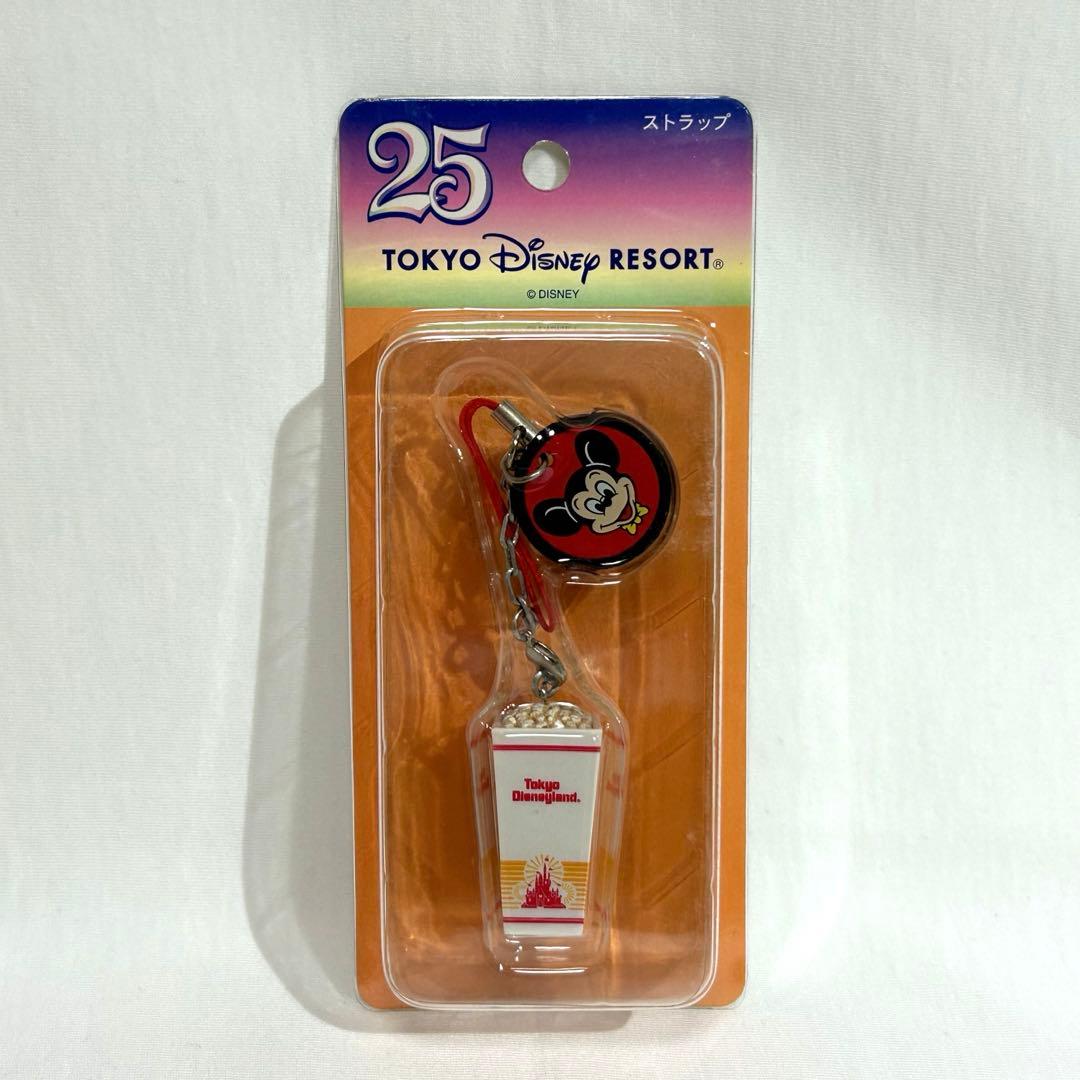 ディズニー　ミッキー　25周年　ストラップ　未使用未開封　新品　美品