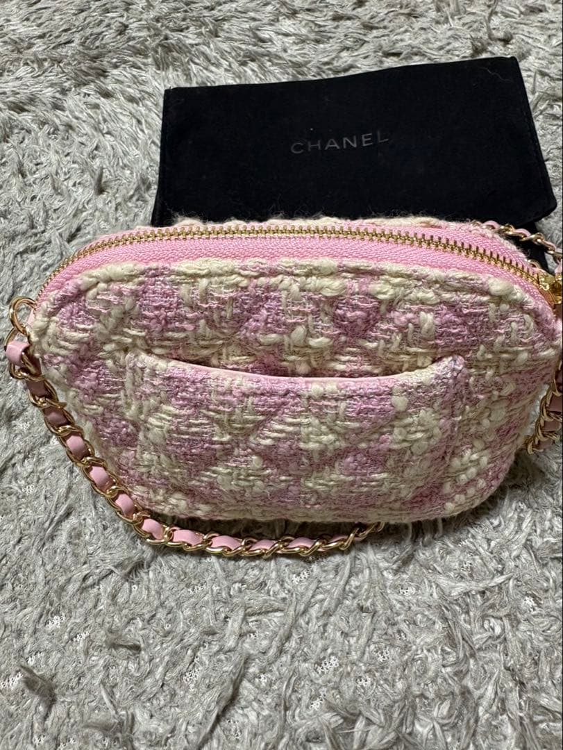 CHANEL ツイードバッグ ピンクチェック　ノベルティ