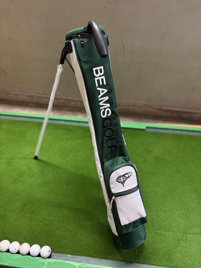 BEAMS GOLF セルフスタンド ゴルフケース 4 グリーン 美品