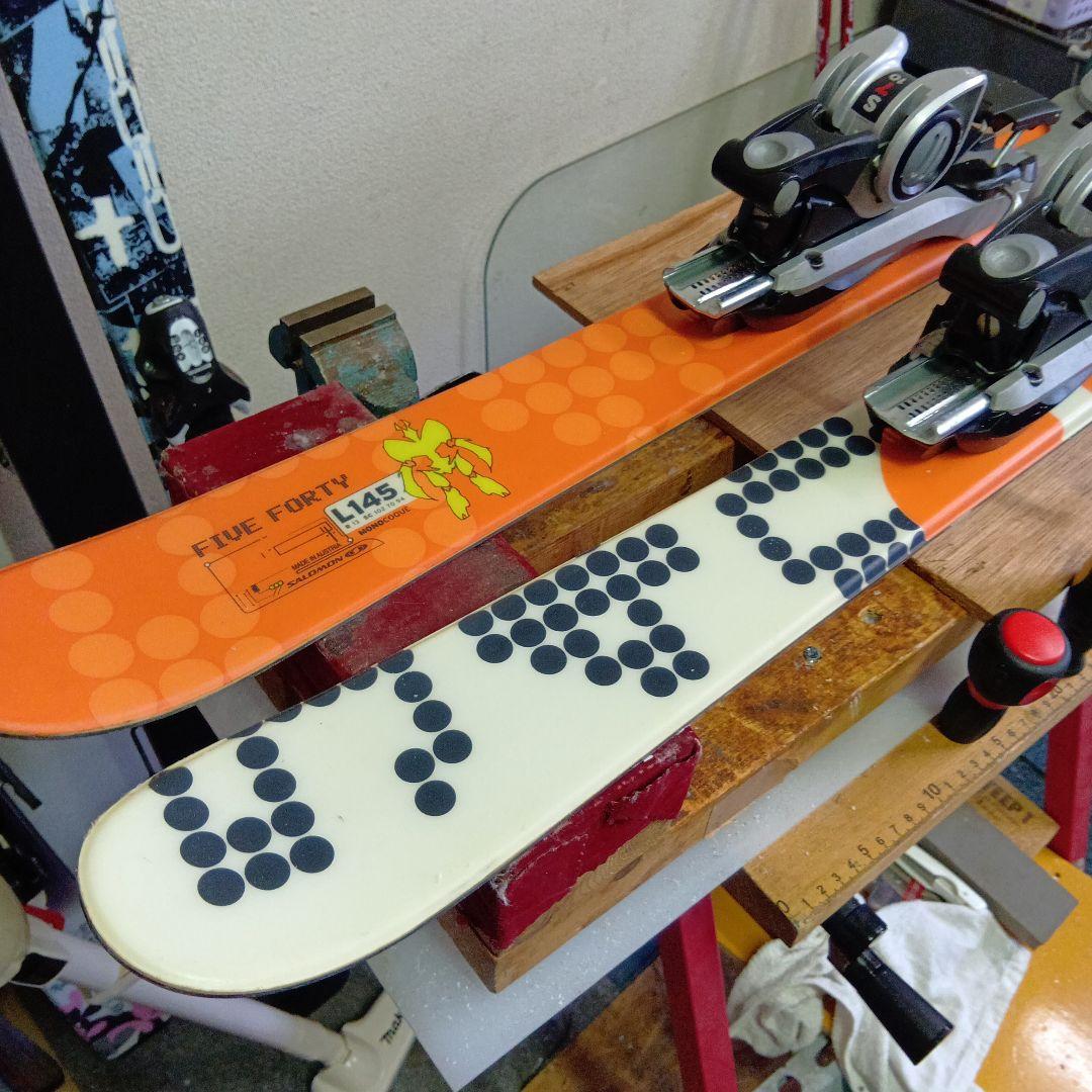 サロモン145cm ブーツ 24.5cm ポール付き …メンテナス済