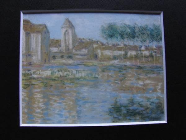 Alfred Sisley、モレシュルロワン、希少画集画、新品高級額、額装付