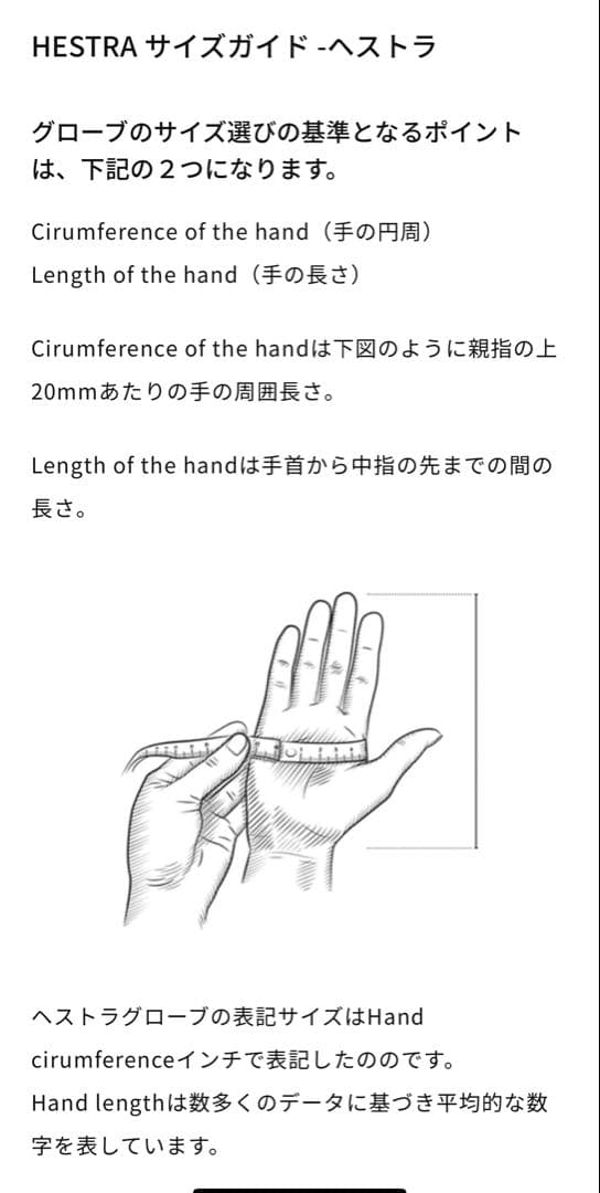 HESTRA Wakayama Mitt 8 新品(レザーバーム付き)