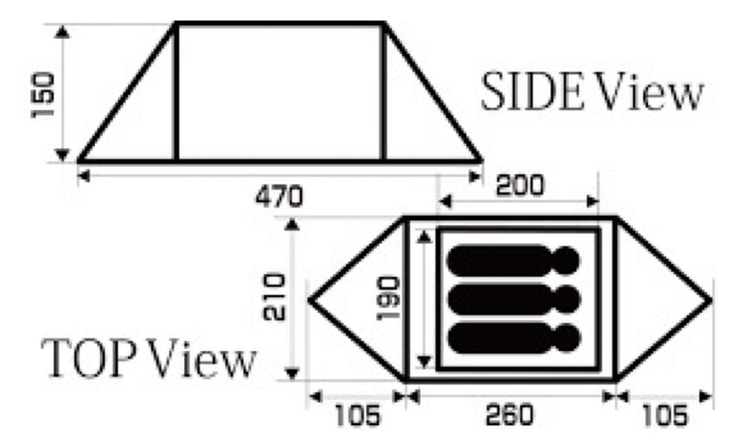 ハイランダー アルネス テント 3人用 TC ベージュ Hilander