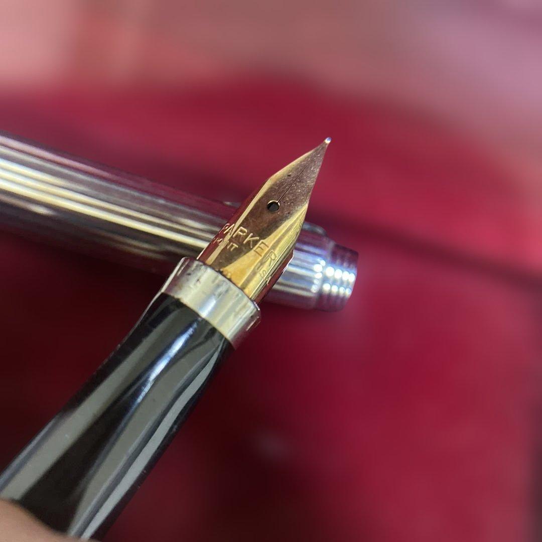 【’80ヴィンテージ⭐︎レア】14K Parker 75 万年筆 専用ケース付き
