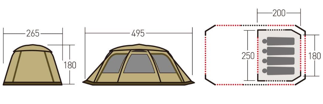 オガワ ファシル ＆ システムタープヘキサDX セット